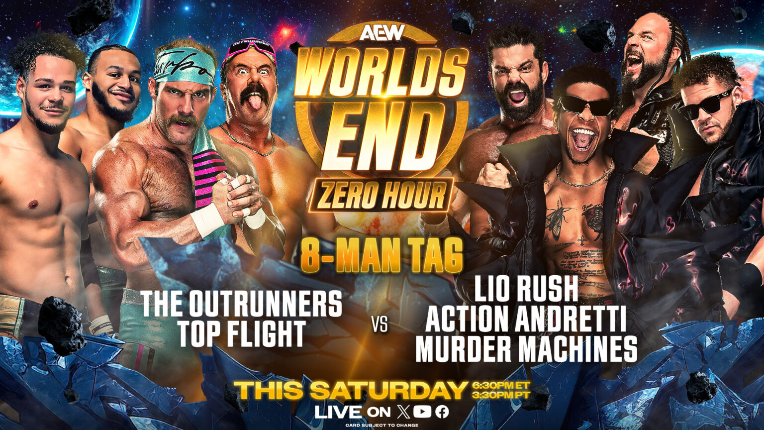 Cartelera AEW: Worlds End – 28 de diciembre 2024 En Vivo