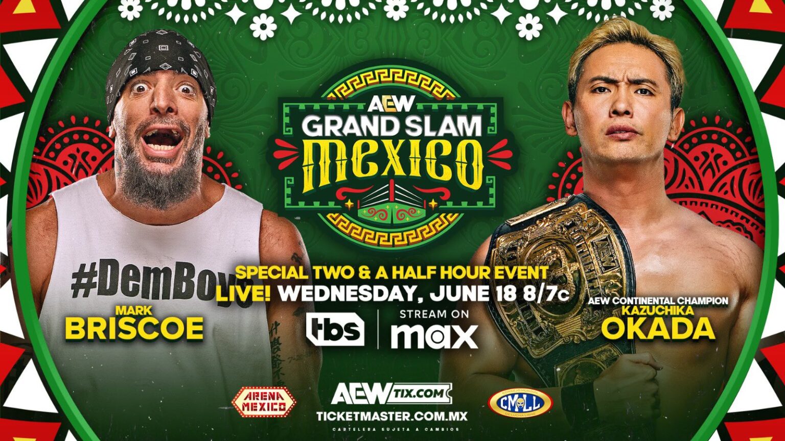 Cartelera AEW Grand Slam México – 18 de junio 2025 En Vivo
